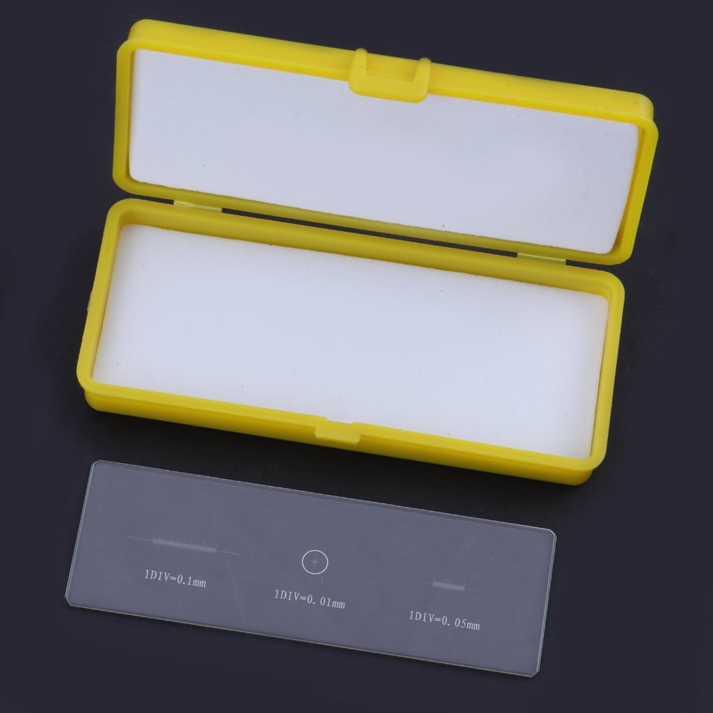 Lerpwige Microscopes Stage Micrometers Calibration Slide 0.01mm ...