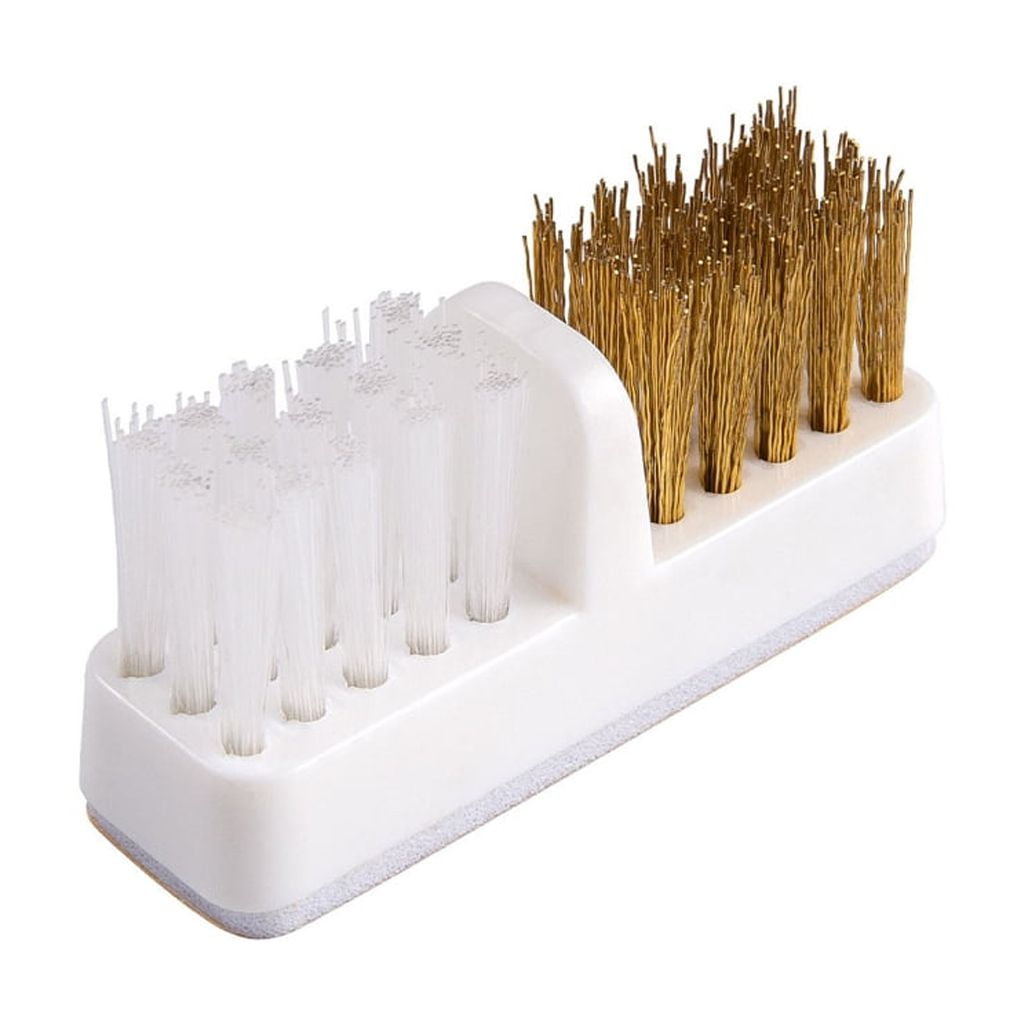 Lerpwige Nail Art Bit Cleaning Brush Nail Drill Head Clean Brush Copper ...