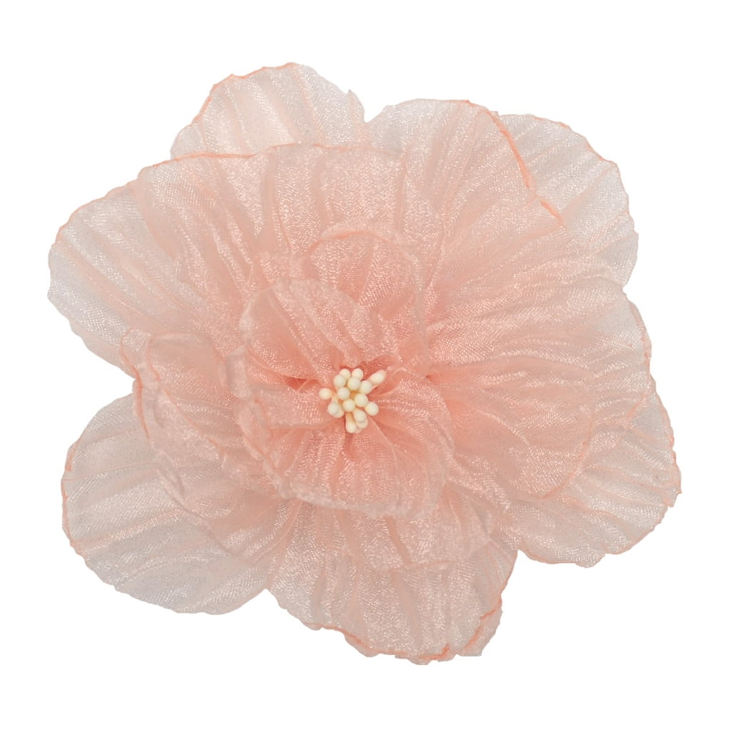 Lerpwige Organza-Flower Burning Edge Fabric Floral Flower Handmade DIY ...