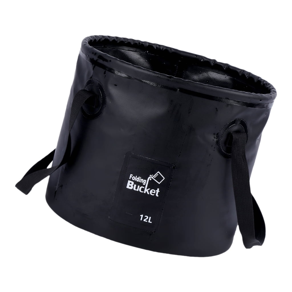 Lerpwige PVC Folding Fish Bucket with Handle Colorful Fishing Tackle ...