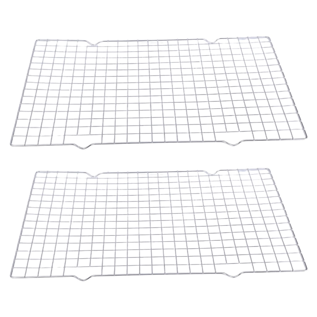 Lerpwige Pack of 2 Stainless Steel Cooling Rack Oven Safe Baking Sheet ...