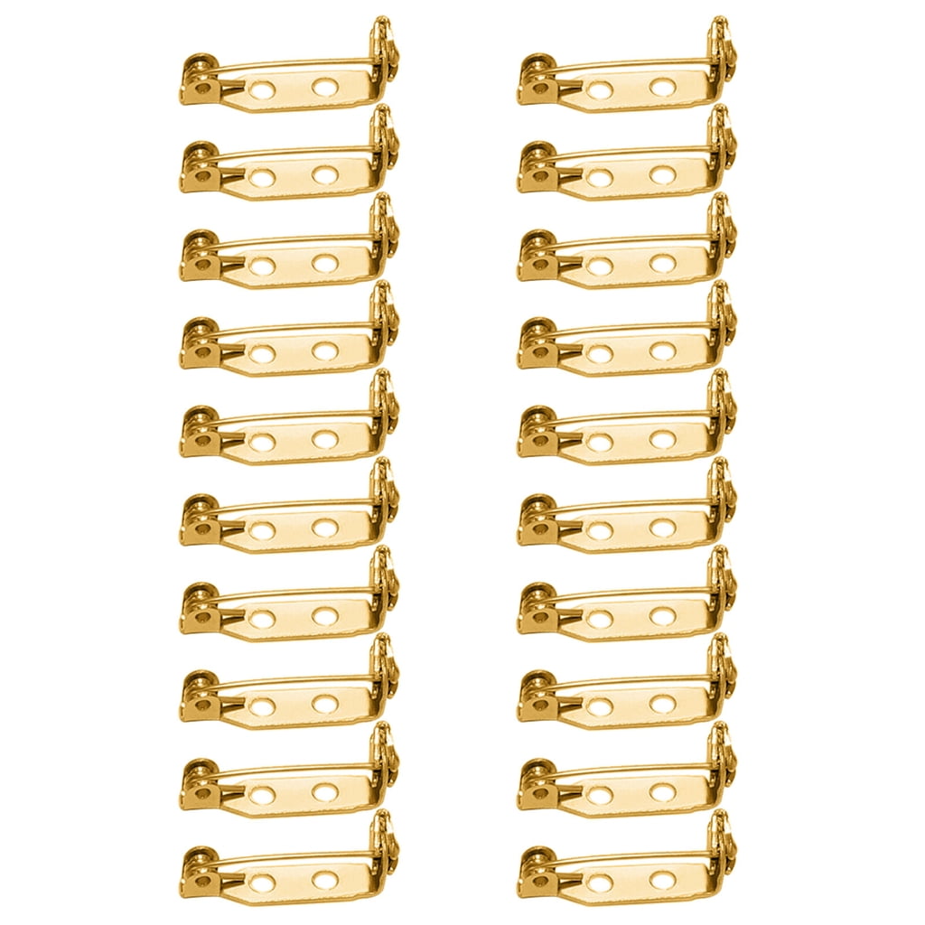 Lerpwige Pack of 20pcs Brooches Safety Lapel Pins 20/25/32mm Backing ...