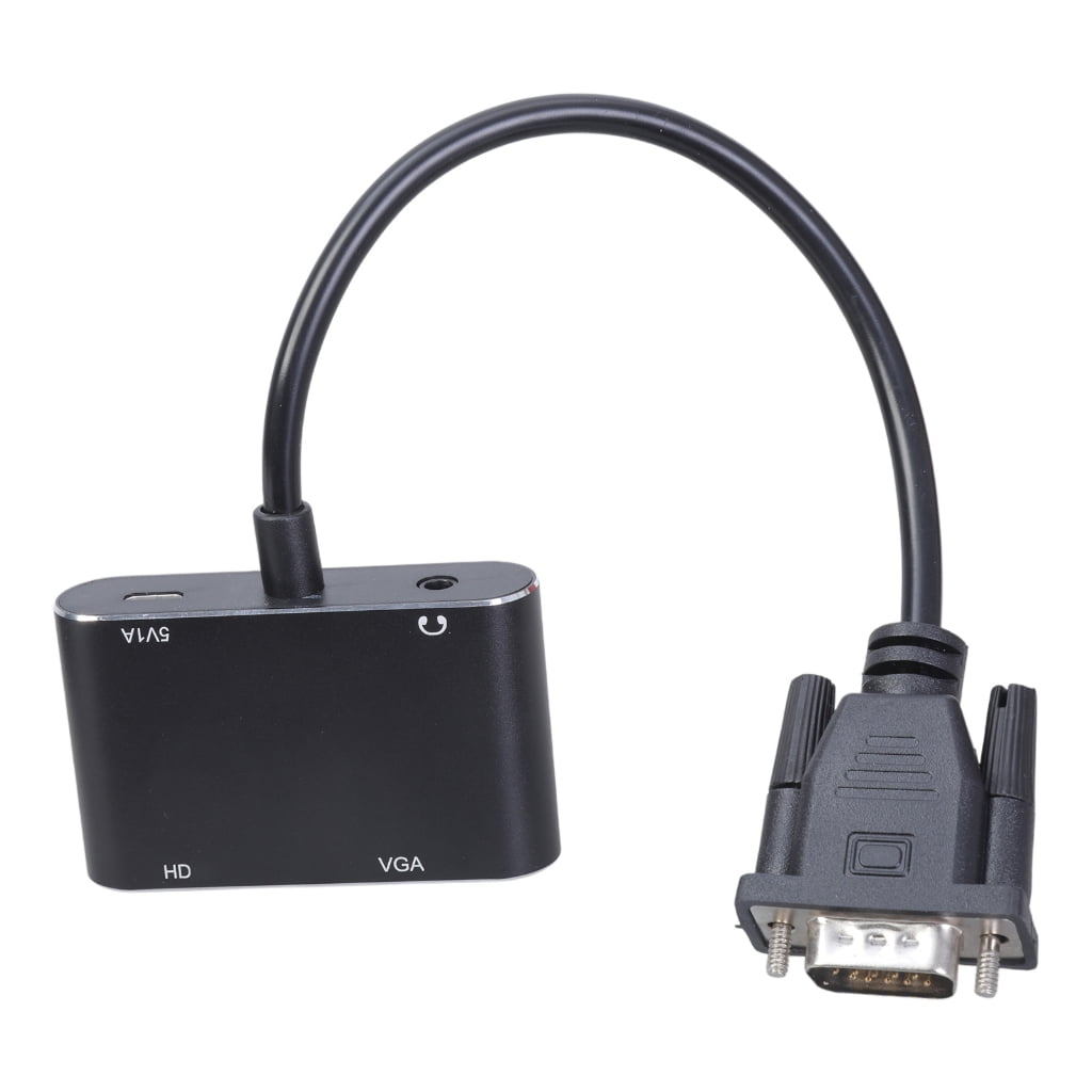Lerpwige Portable VGA Female to VGA Male Adapter Supports 1080P Video ...