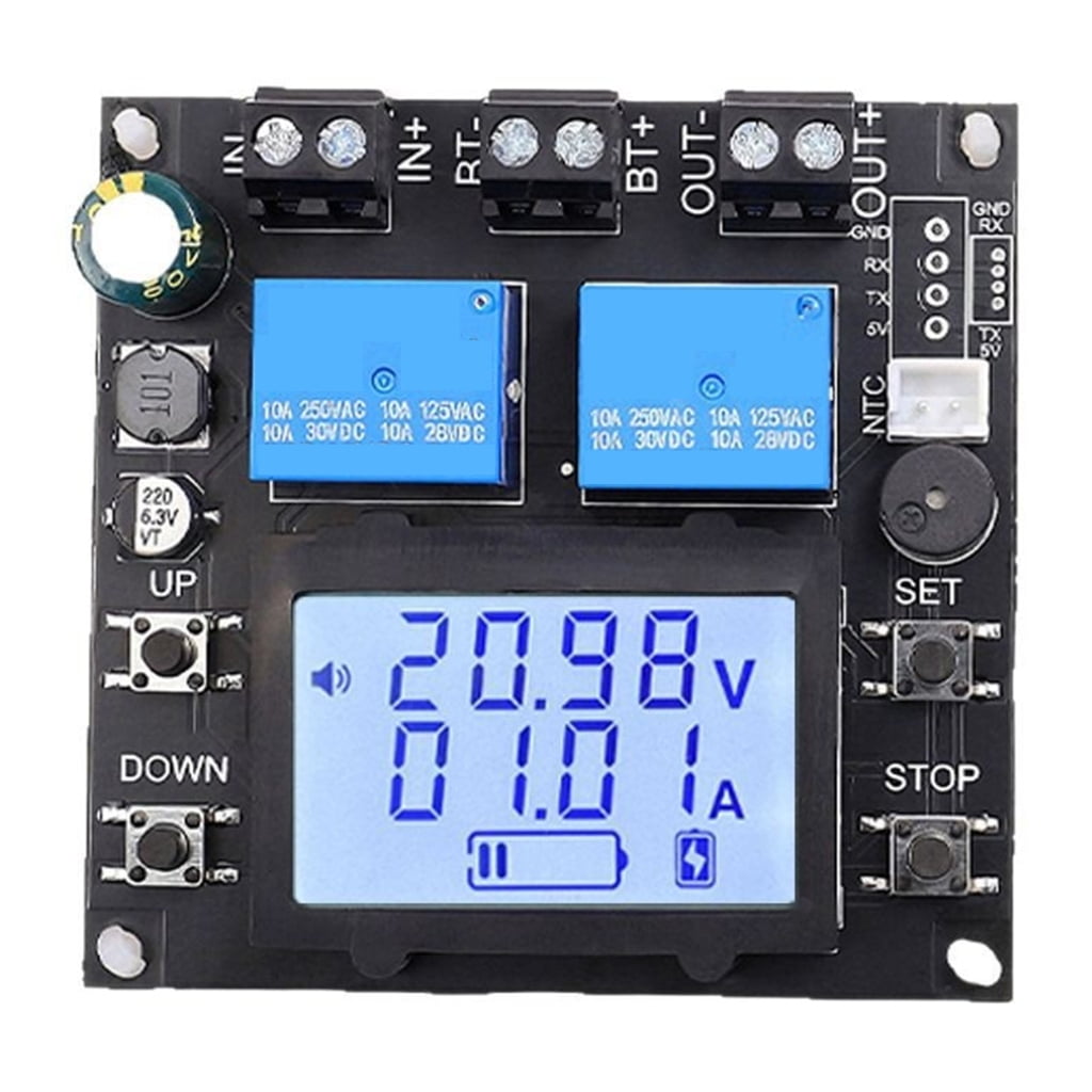Lerpwige Programmable Battery Module 10A Relays LCD Screen Automatic ...