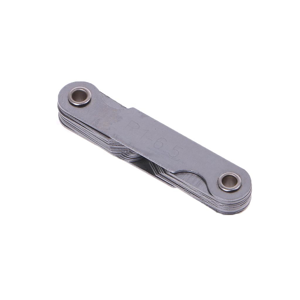 Lerpwige Radius Gauges Stainless Steel Concave/Convex Arc Gage Pocket ...