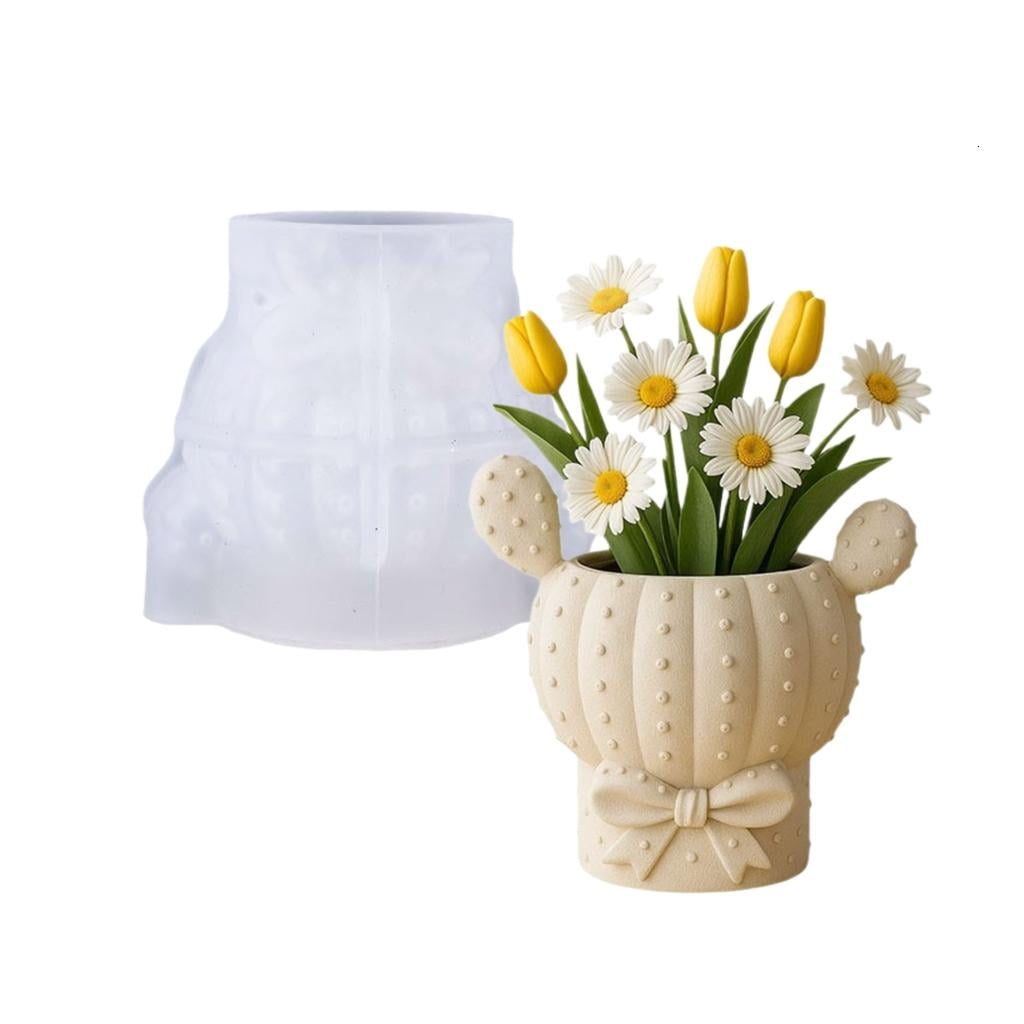 Lerpwige Reusable Silicone Euphorbia Vessel Mold Suitable for Concrete ...