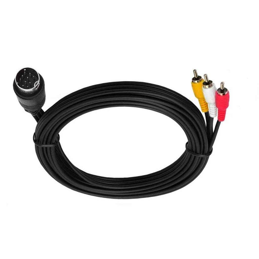 Lerpwige S Video to 3RCA Adapter Cable with 10PIN DIN Connector High ...