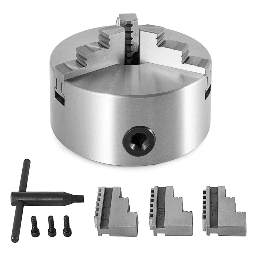Lerpwige Self Centering 3 Jaw Lathes Chuck 5Inch for Precise Machining ...