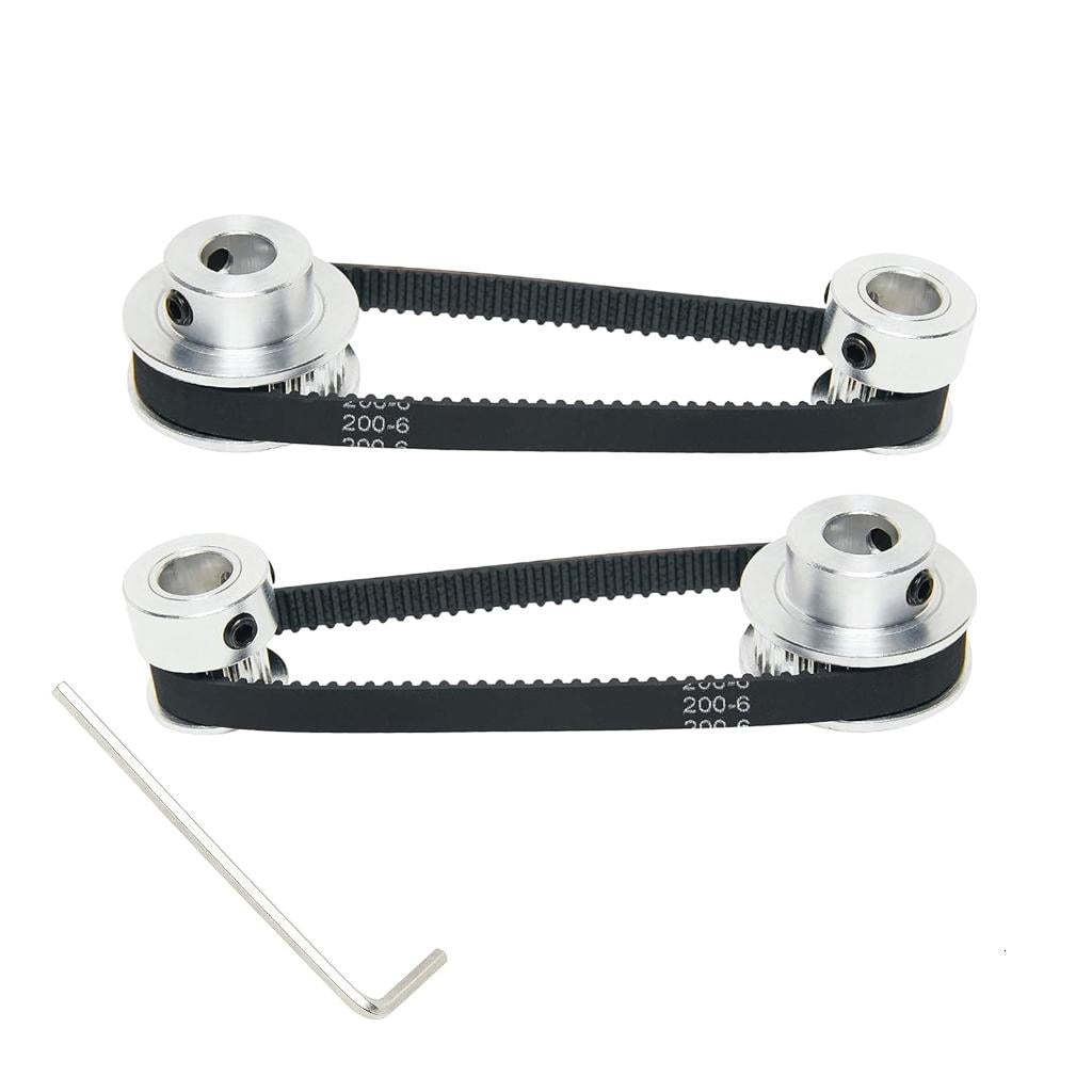 Lerpwige Smooth Operation Set of 2 Aluminum Timing Pulleys with 20&36 ...