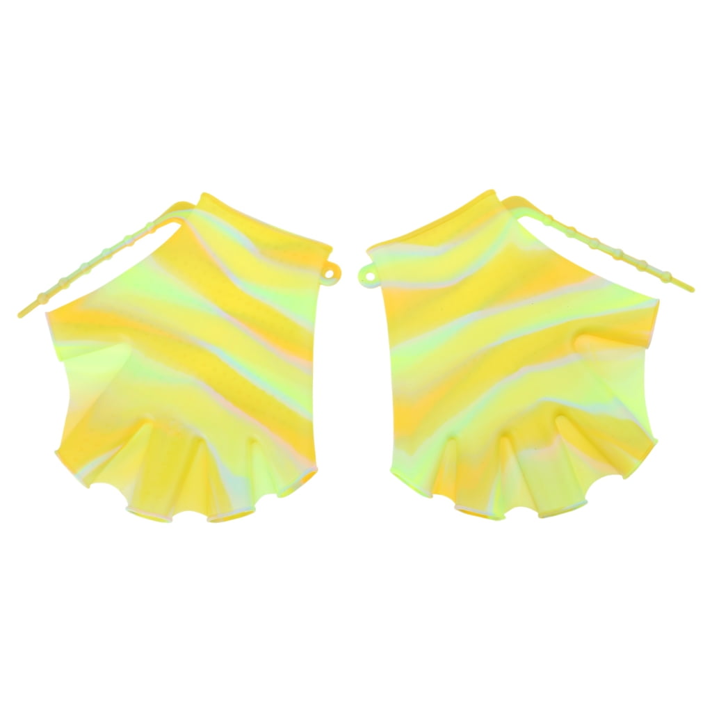 Lerpwige Swimming Palm Finger Webbed Glove Aquatic Glove Swim Flippers ...