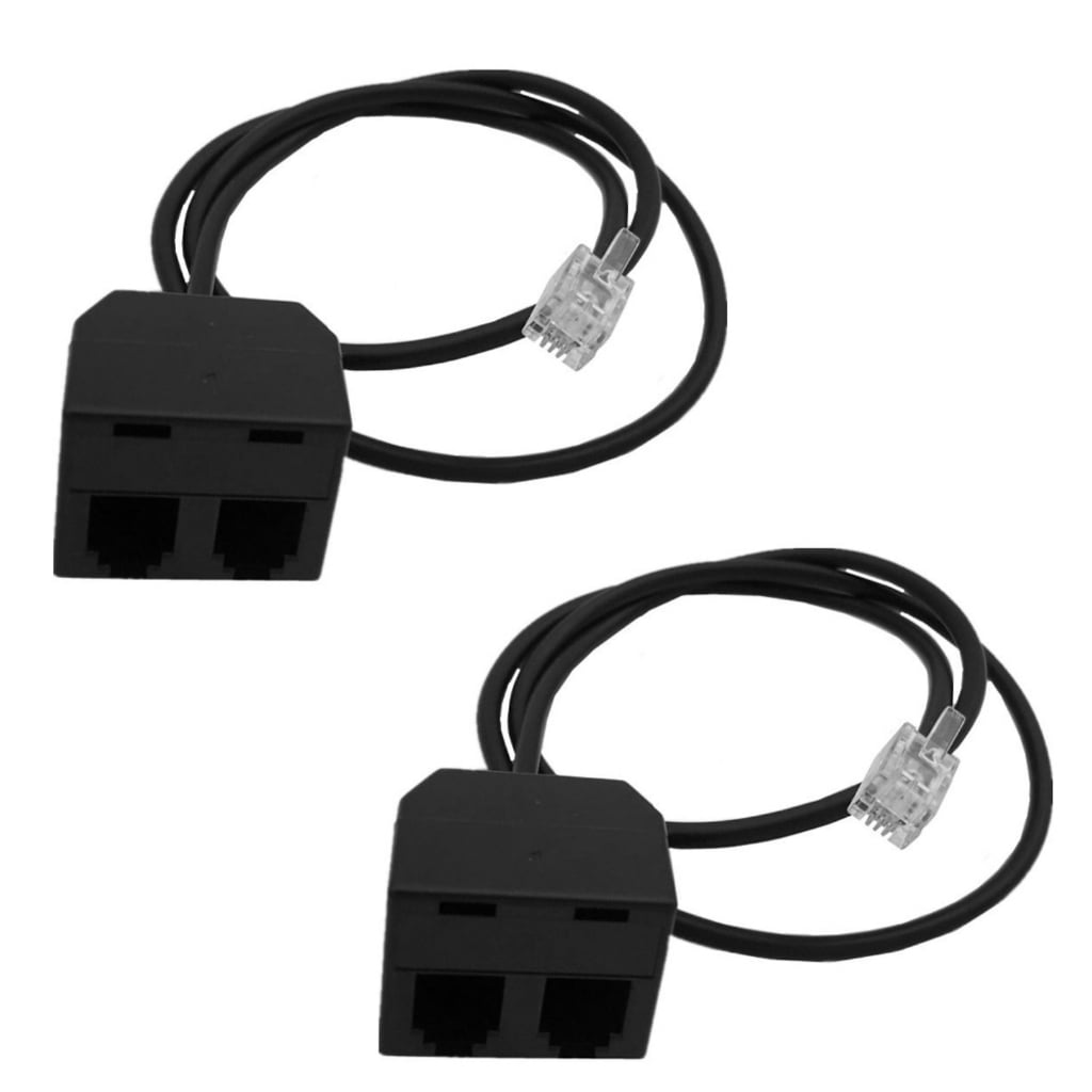 Lerpwige Telephone Training Adapter Y Splitter RJ9 Adapter for Enhances ...