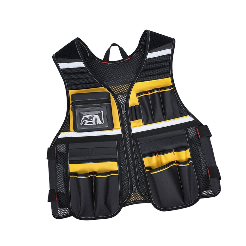 Lerpwige Tool Vest for Men Safety Tool Vest with Adjustable Straps for ...