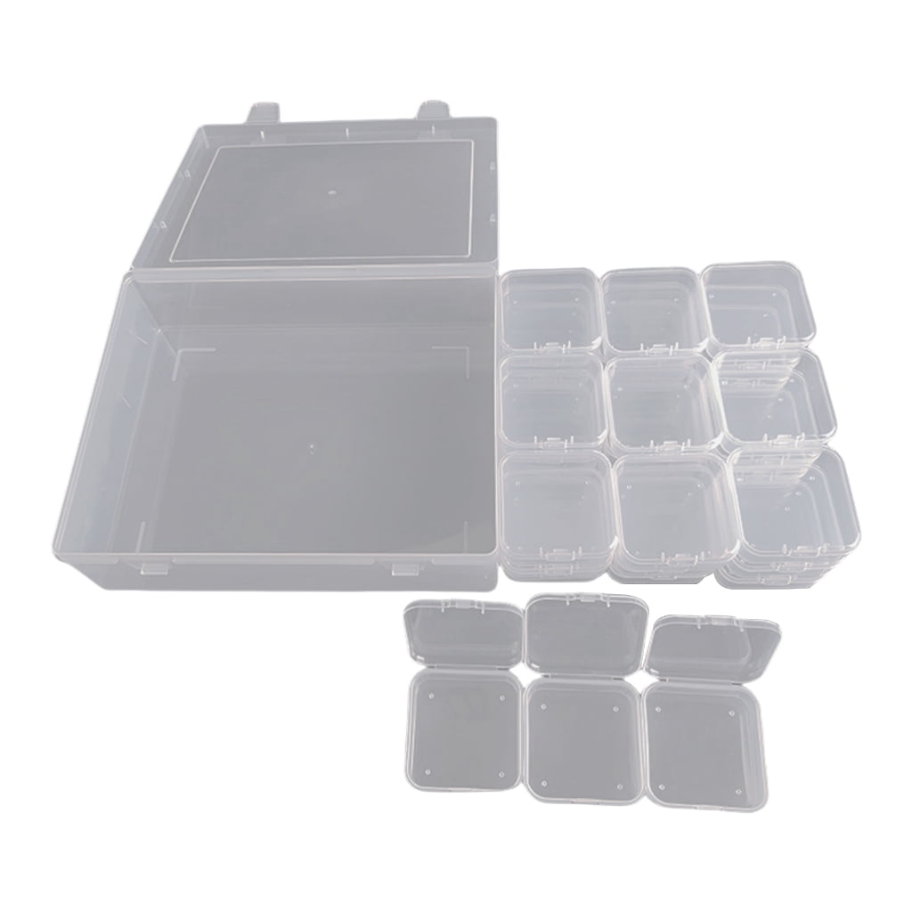 Lerpwige Transparent Bead Container Stylish Clear Plastic Cases for ...