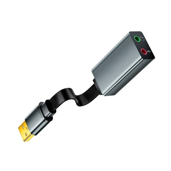 Lerpwige USB Sound Adapter With Microphone Input And Headphone Output ...