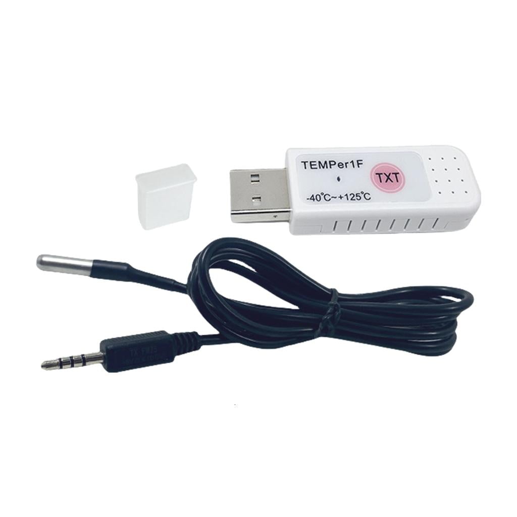 Lerpwige USB Temperature Data Logger Recording Large Capacity Reusable ...