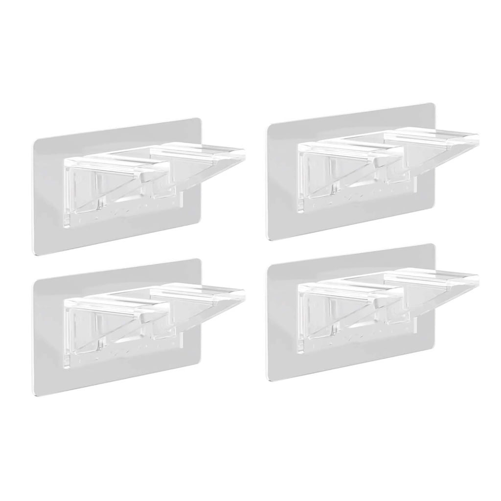 Lerpwige Wall-mounted Wardrobes Shelf Racks Adhesive Pegs Closet ...