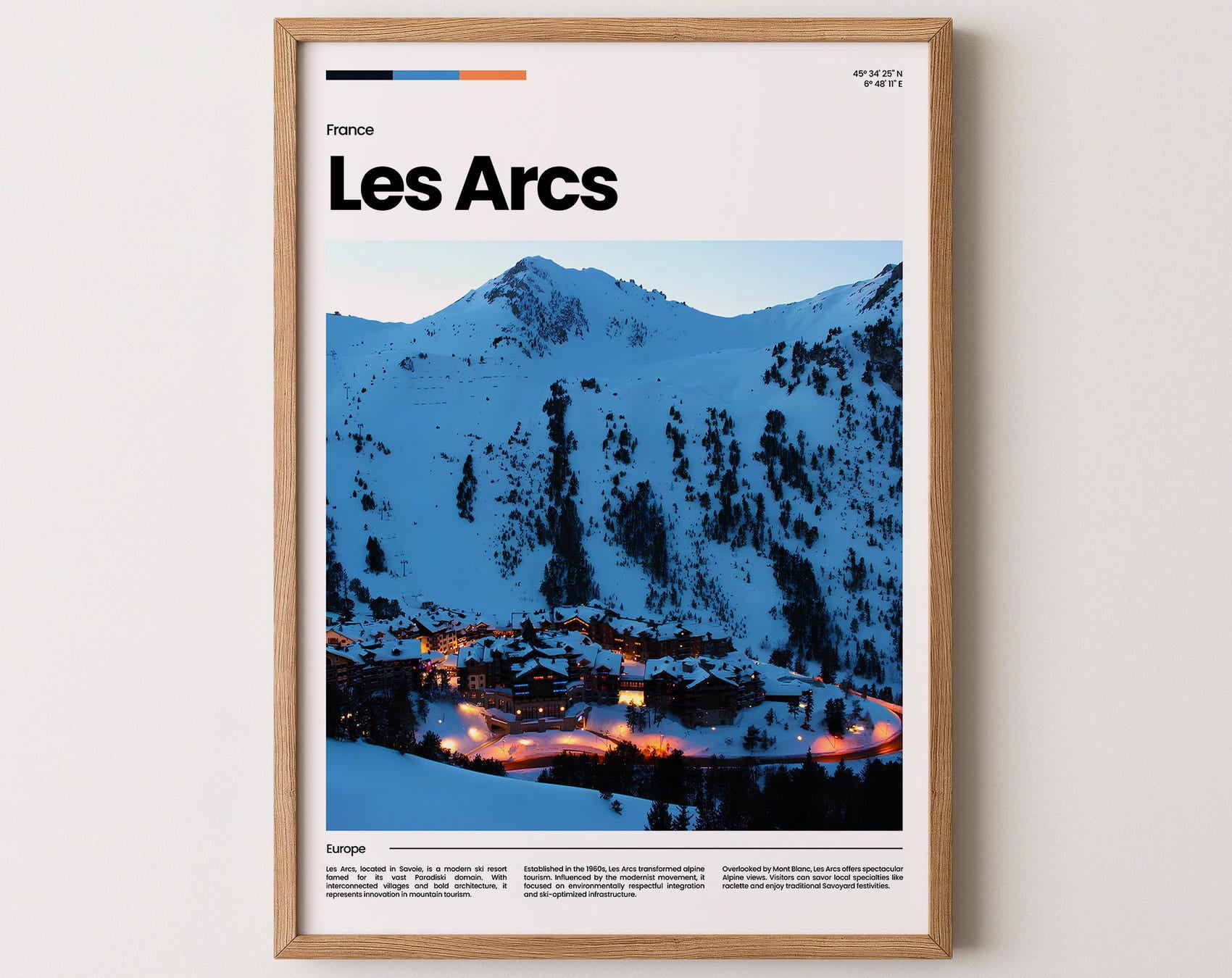 Les Arcs Poster, Les Arcs Print, Les Arcs Photo, Les Arcs Art, France ...