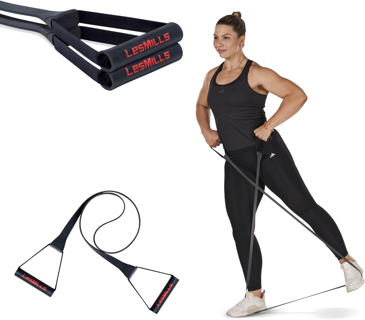 Les Mills™ SMARTBAND Extreme™ Workouts Bands with Handles for Women and ...