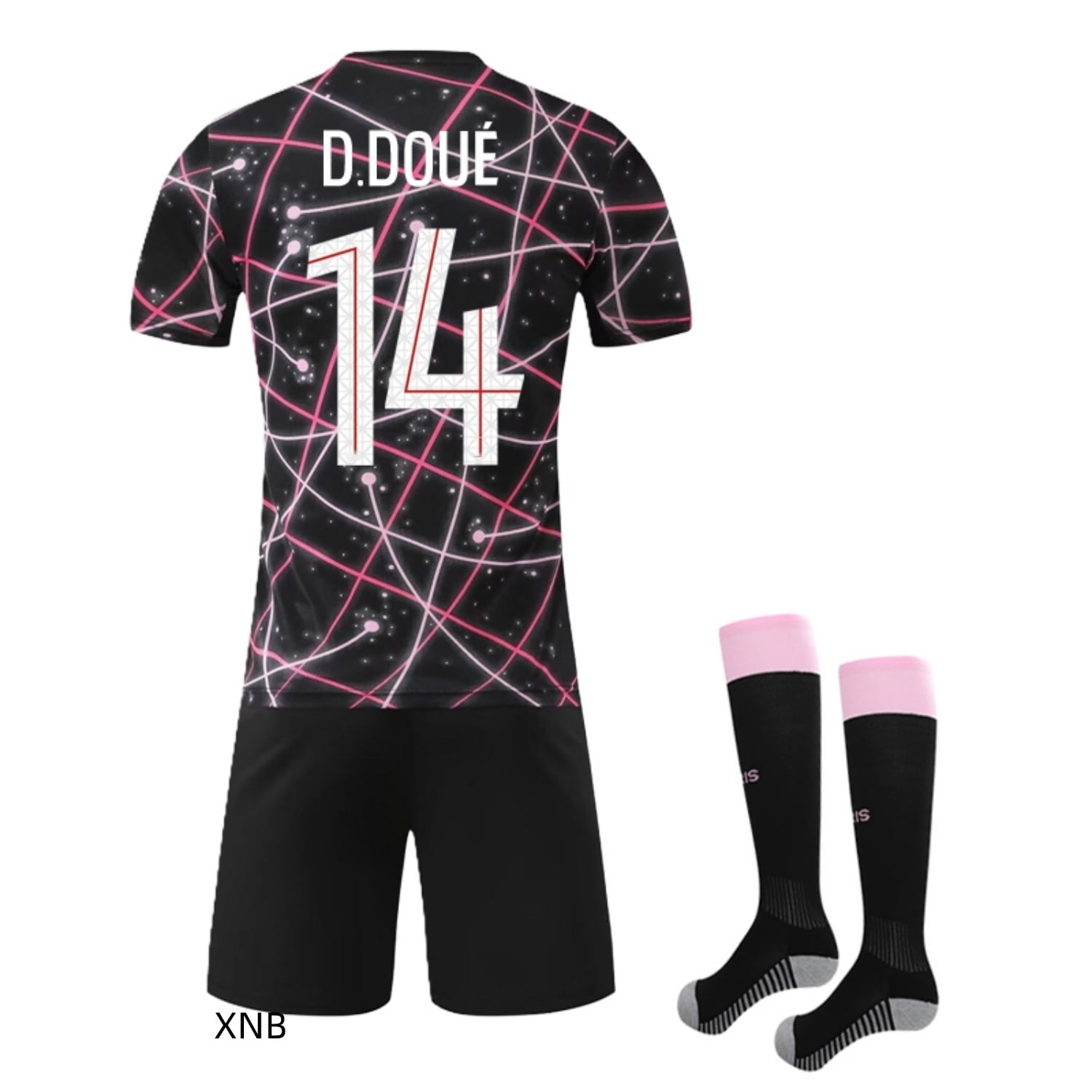 Les Parisiens 2025 #14 D Doue Soccer Jersey Kit - Limited Edition ...