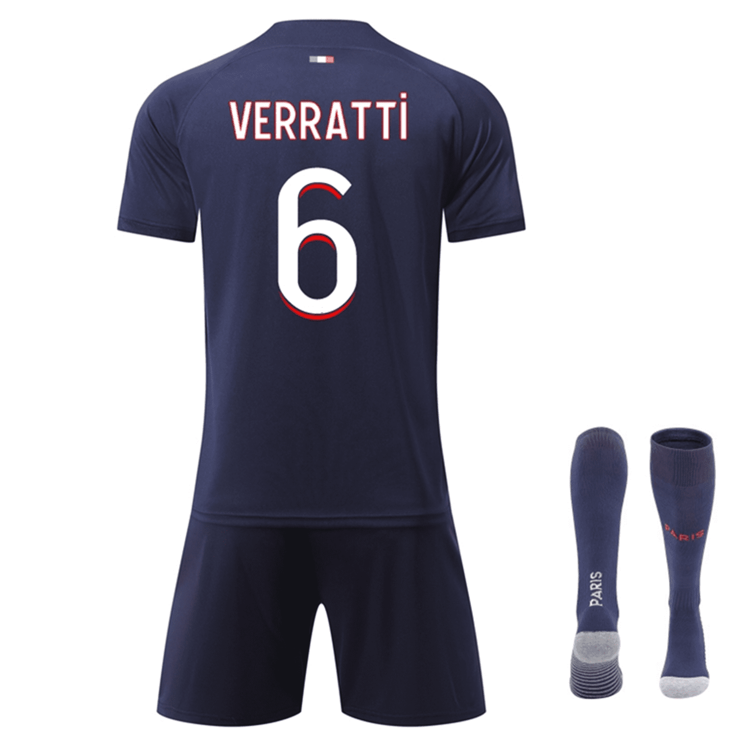 Les Parisiens 23/24 Authentic #6 Verratti Home Kit - Walmart.com