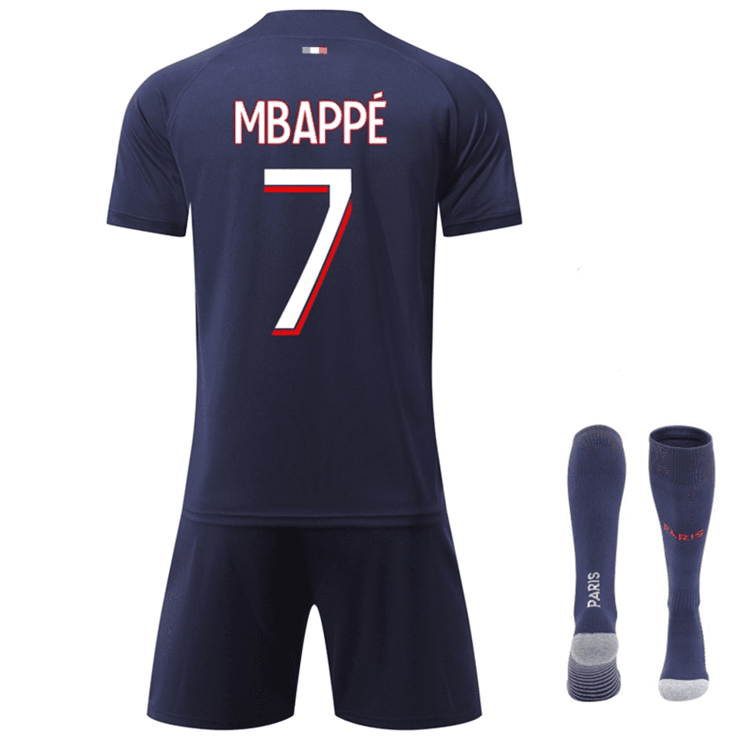 Les Parisiens 23/24 Authentic #7 Mbappe Home Kit - Walmart.com
