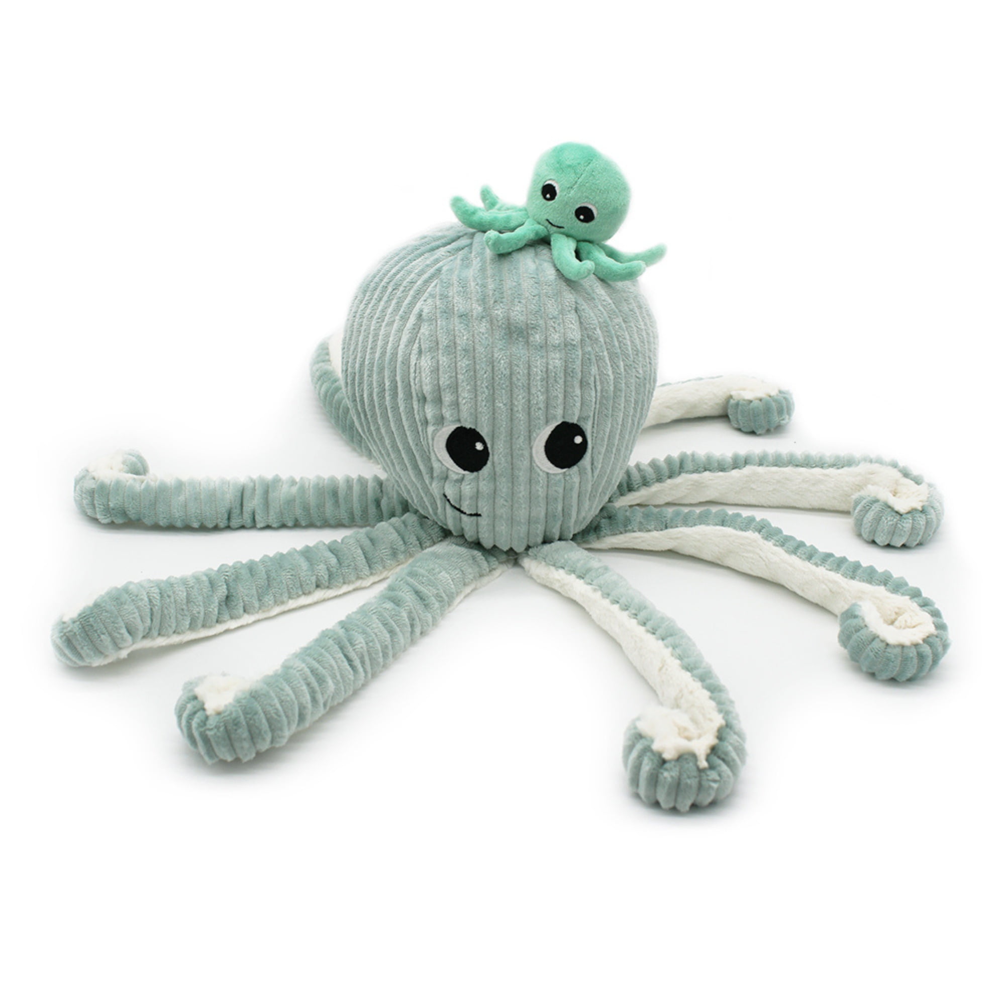 Les Ptipotos Octopus Mom & Baby Plush Stuffed Animal Set & Eco-Friendly ...