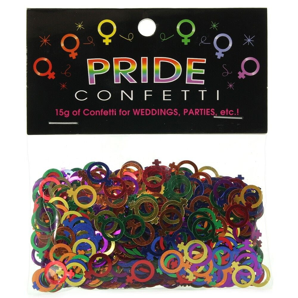 Lesbian Female Symbol Rainbow Color Party Confetti Metallic LGBT Gay ...