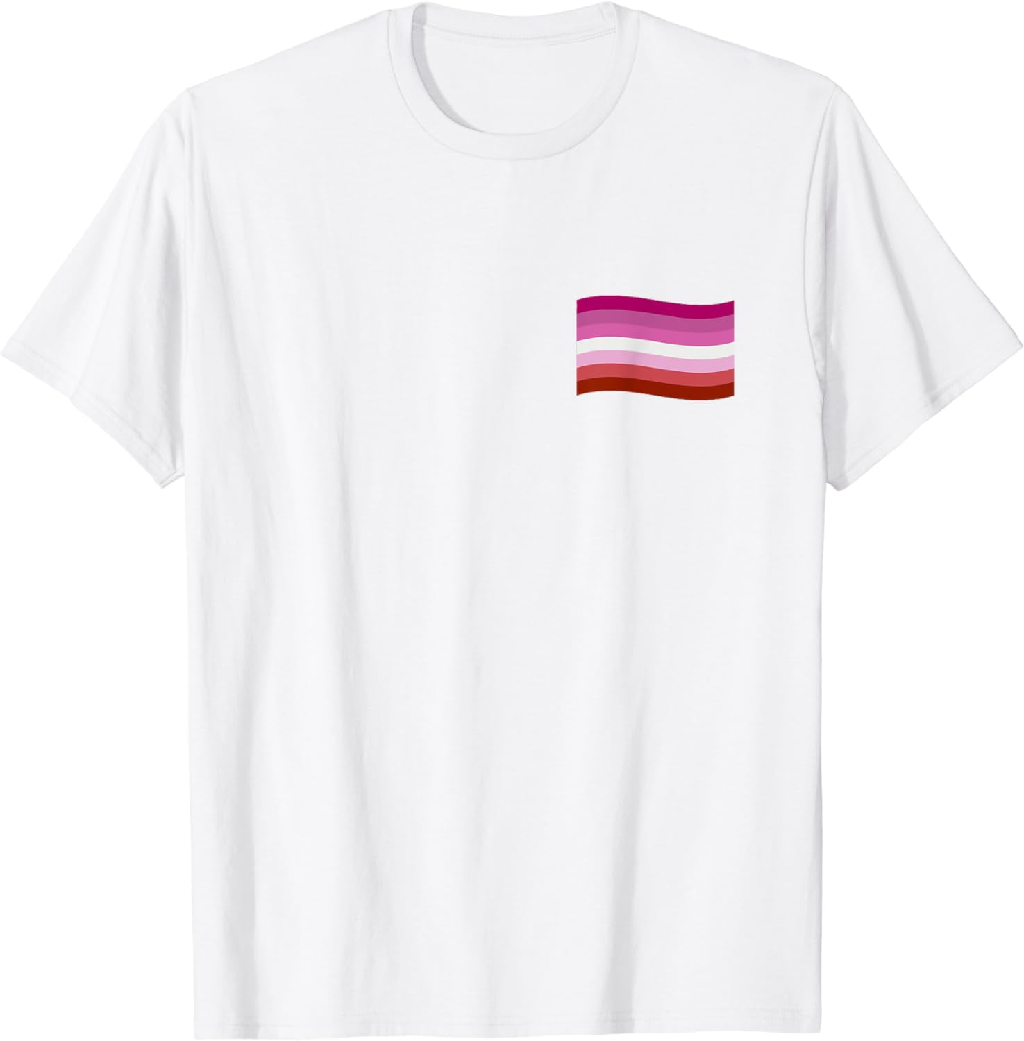 Lesbian Pride Flag Subtle Pocket Design T-Shirt - Walmart.com