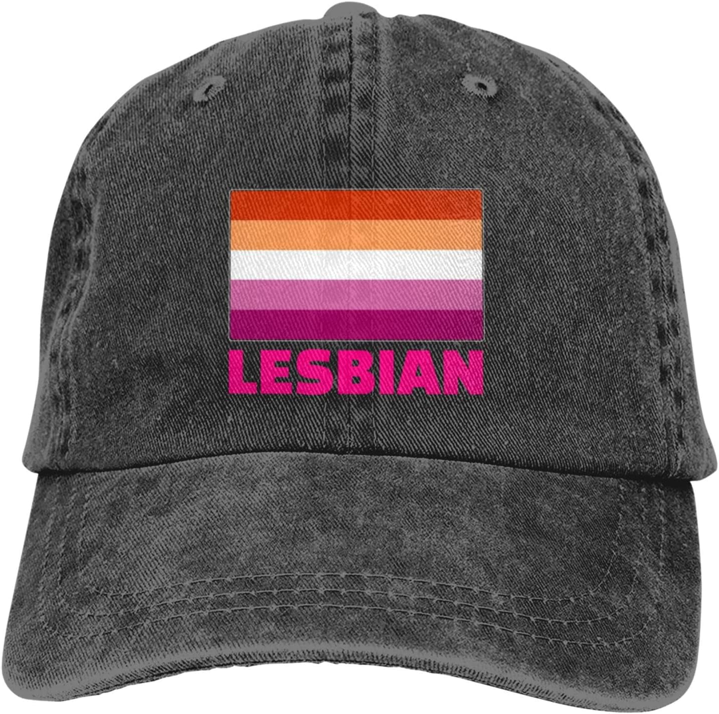 Lesbian Pride Flag Trucker Hat LGBT Pride Baseball Cap Black - Walmart.com