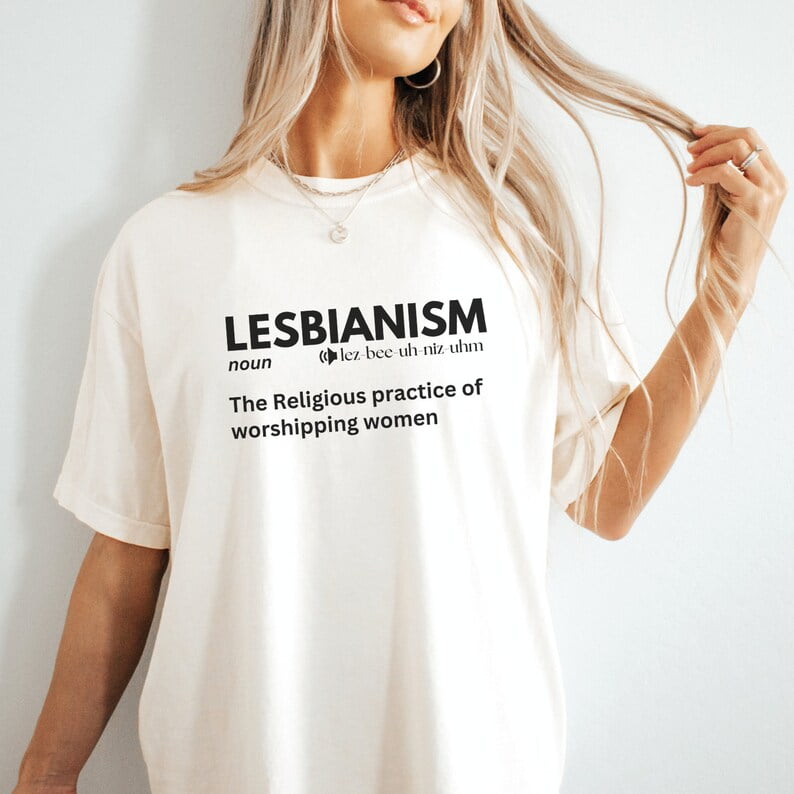 Lesbianism Definition Shirt - Subtle Sapphic WLW LGBTQ Pride Tee ...