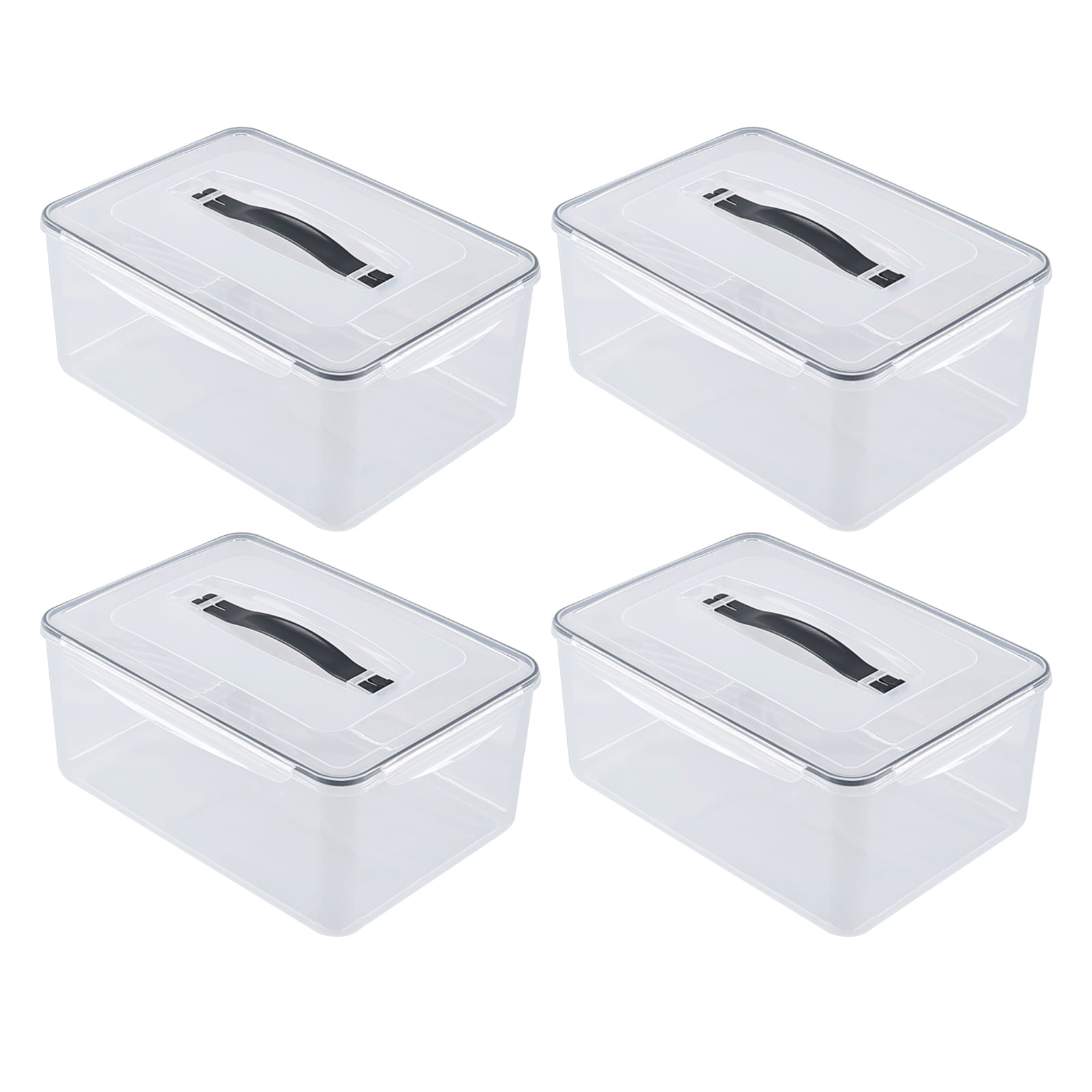 Lesbin 15 L Clear Airtight Rectangular Storage Container for Food, Set ...