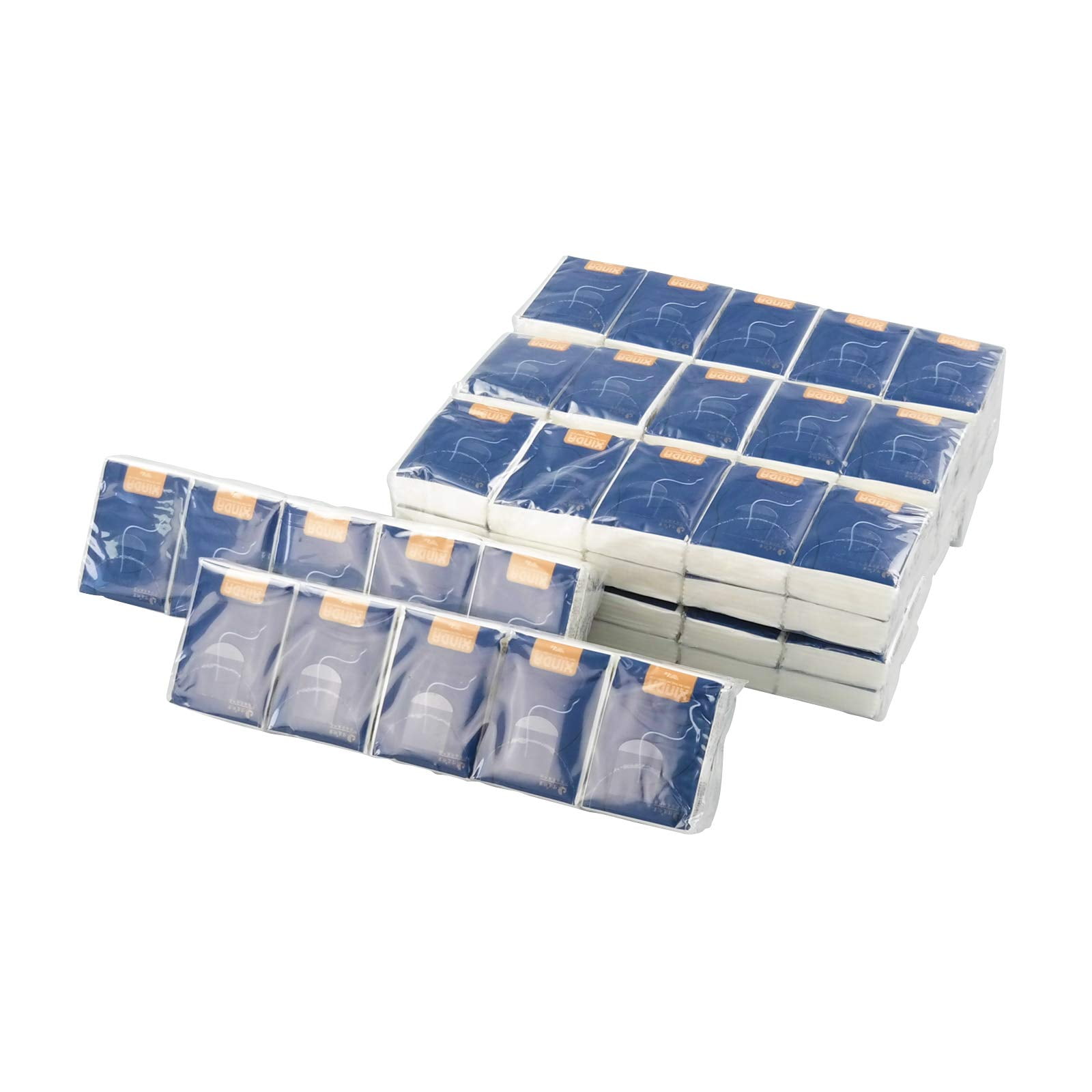 Lesbin 4-Ply White Mini AIF4 Facial Tissues Pocket Packs, Pack for 80 ...