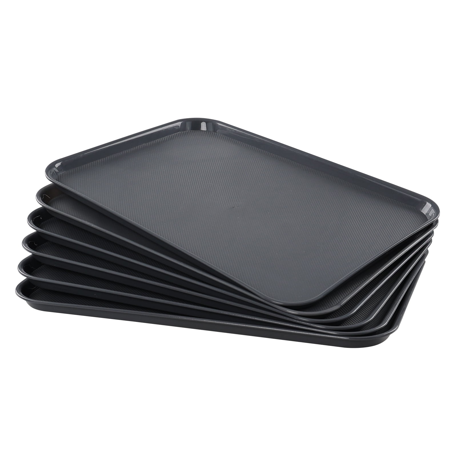 Lesbin 6-Pack 25.3" x 17.6" Large Plastic Rectangular Trays, Multi ...