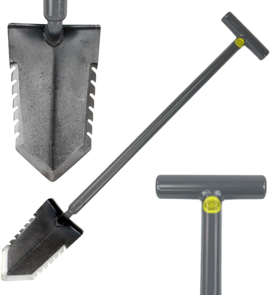 Lesche T- Handle 31" Heavy Duty Metal Detector Shovel Double Serrated ...
