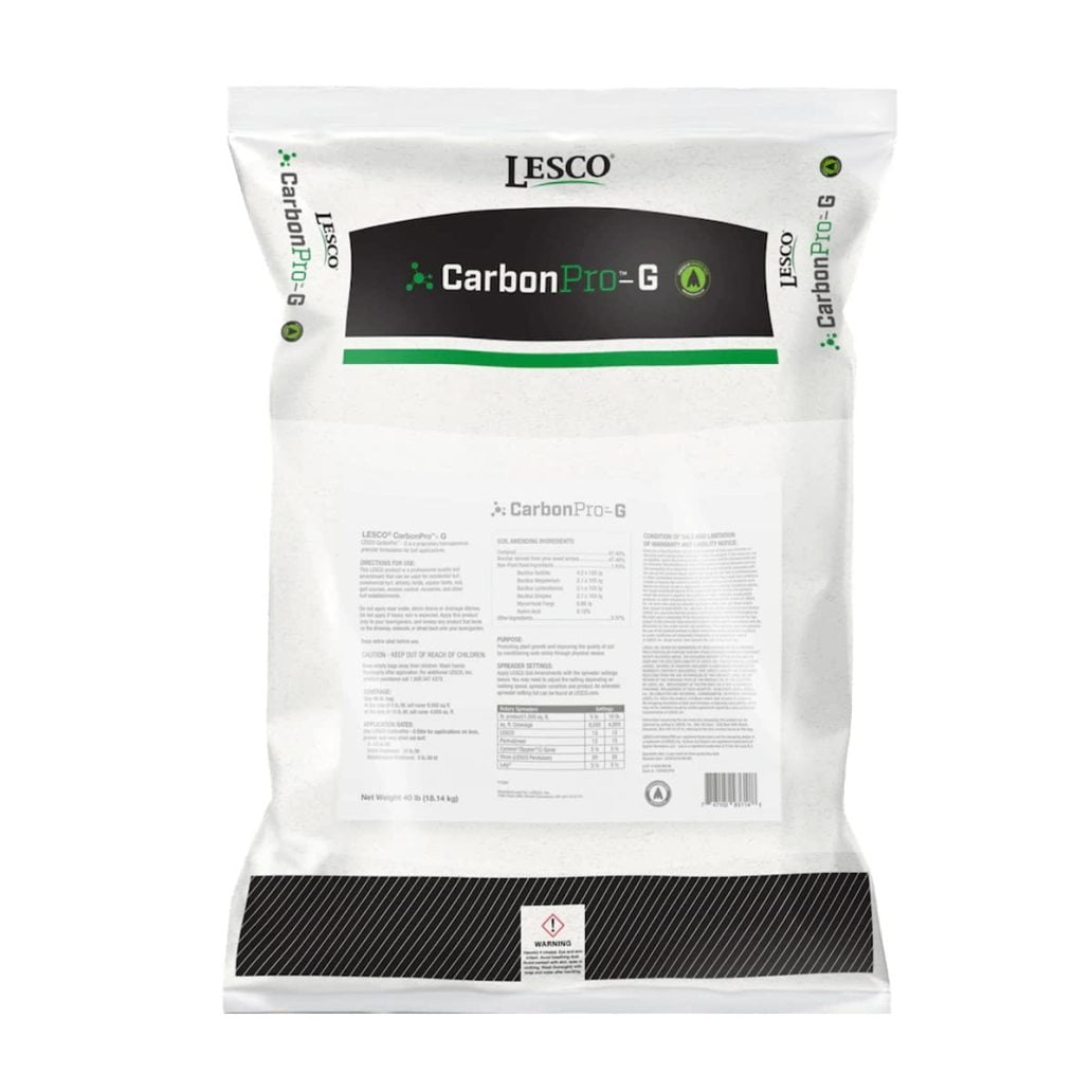 Lesco Carbon Pro G Soil Lawn Soil Nutrient Enhancer 40 lb Bag Covers 4,000 to 8,000 sq. Ft ...