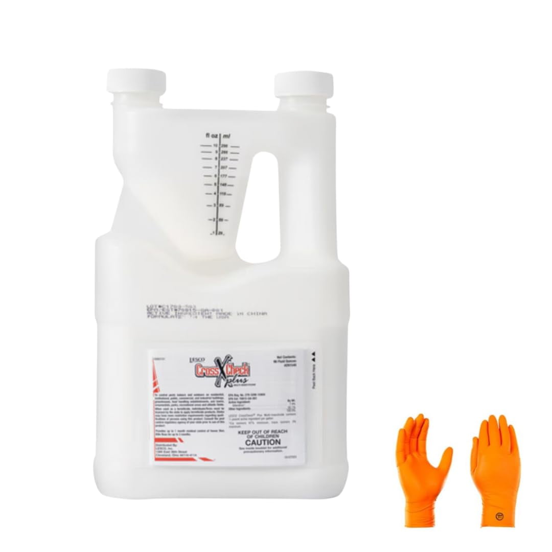 Lesco CrossCheck Plus Multi-Insecticide 96oz | Premium Gloves for Safe ...