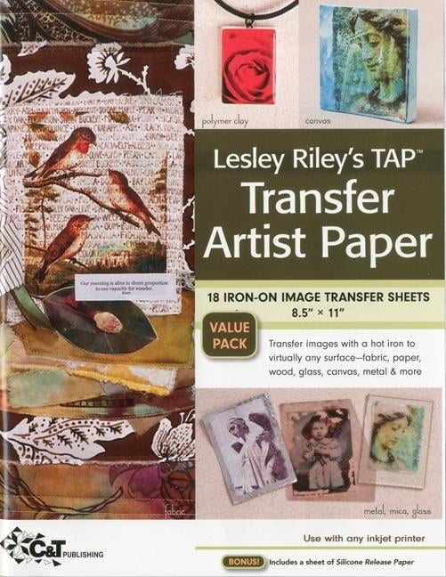 Lesley Riley's Tap Transfer Artist Paper 18-Sheet Pack: 18 Iron-On ...