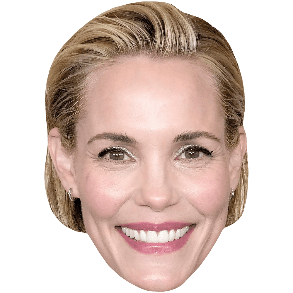 Leslie Bibb (Grin) Celebrity Mask, Flat Card Face, Fancy Dress Mask ...