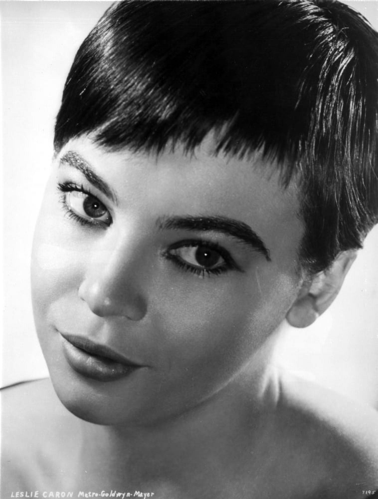 Leslie Caron Portrait in Classic with White Background Photo Print (8 x ...