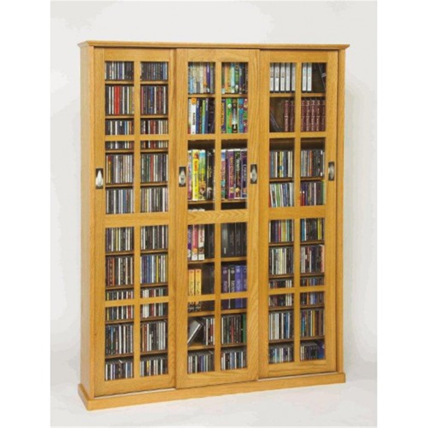 Leslie Dame Multimedia Wall Cabinet-Finish:Oak - Walmart.com