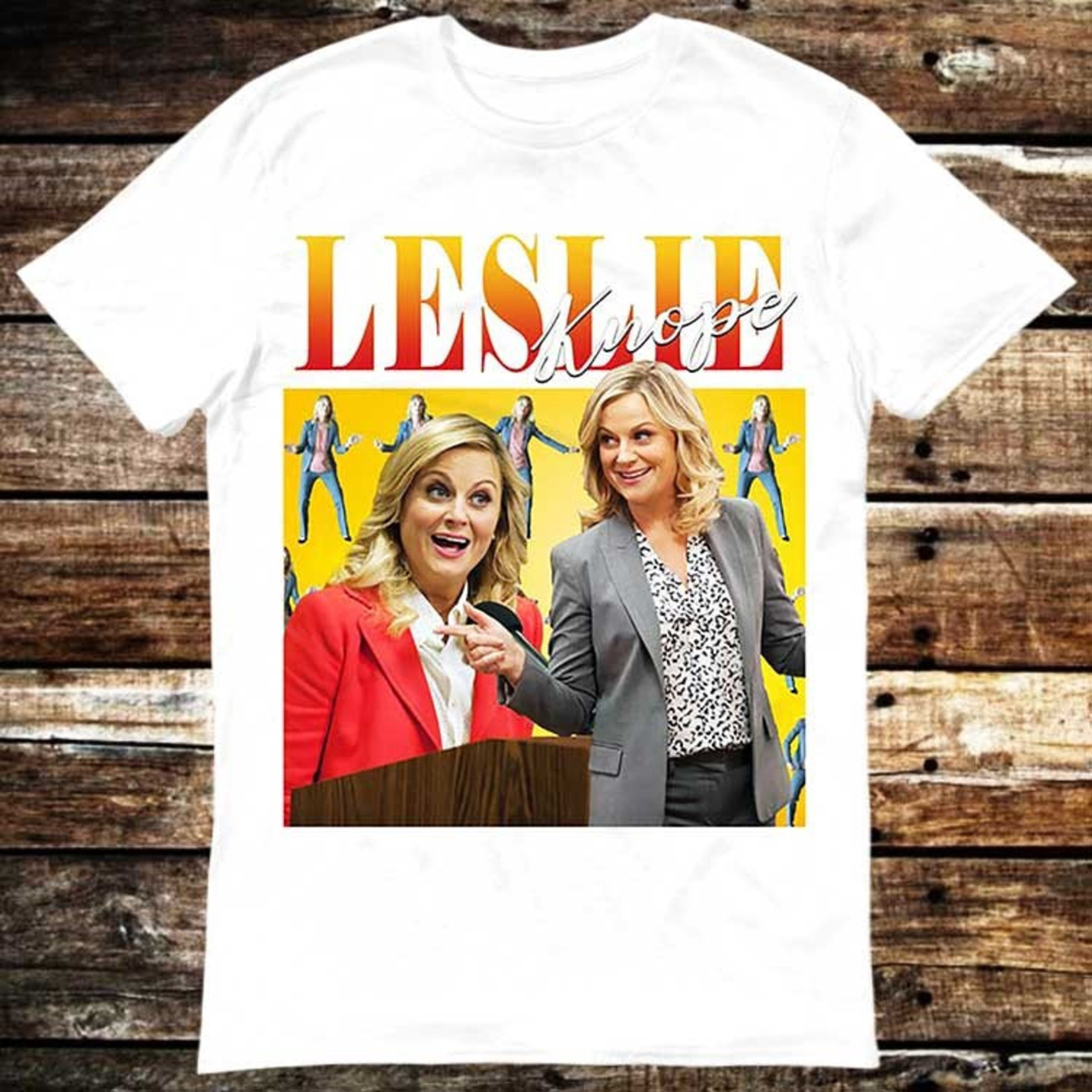Leslie Knope Parks & Rec TV Show Homage Retro 90s T Shirt Meme Gift ...