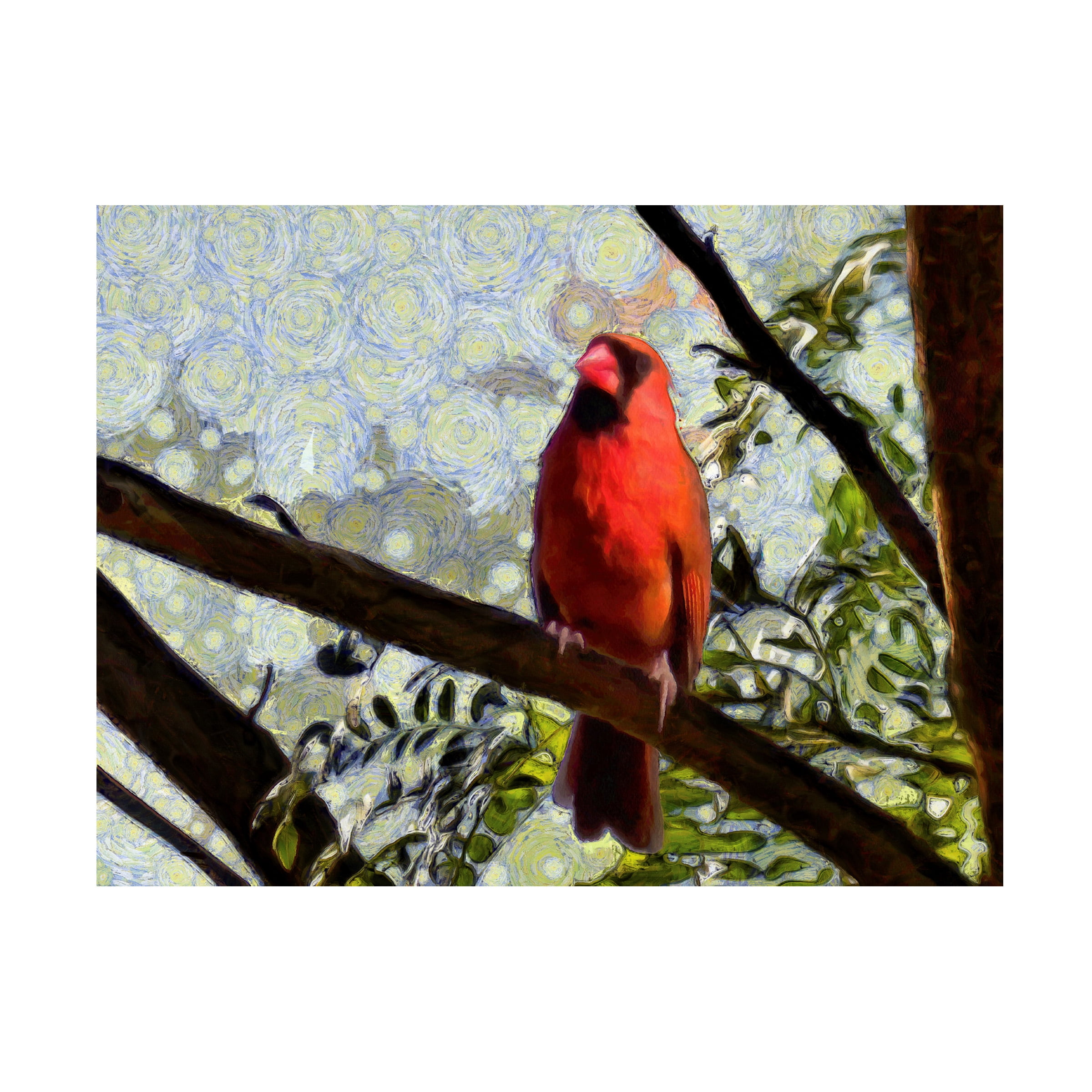 Leslie Montgomery 'Cardinal Knowledge' Canvas Art - Walmart.com
