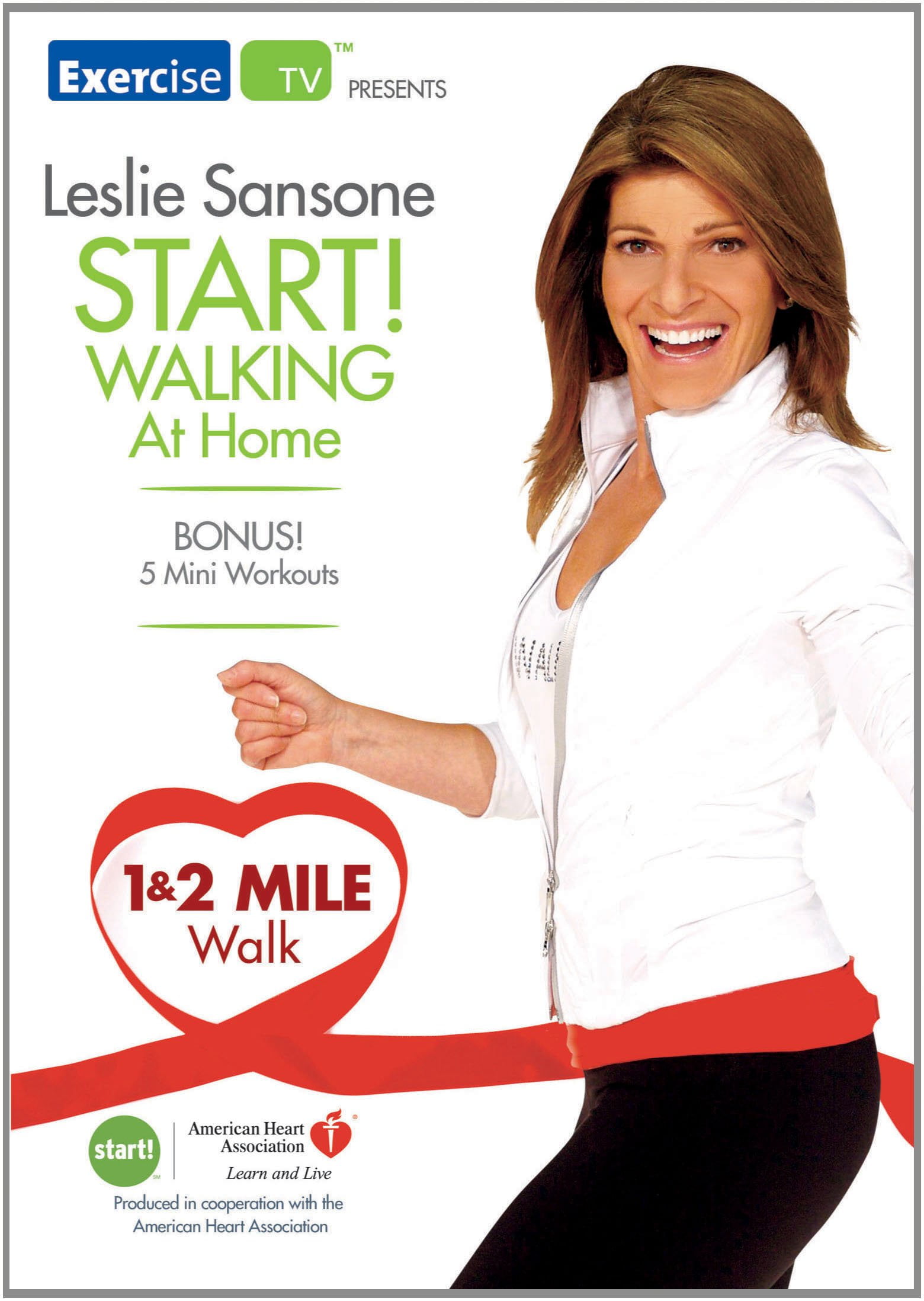 Leslie Sansone: Start! Walking at Home: 1 & 2 Mile Walk DVD - Walmart.com