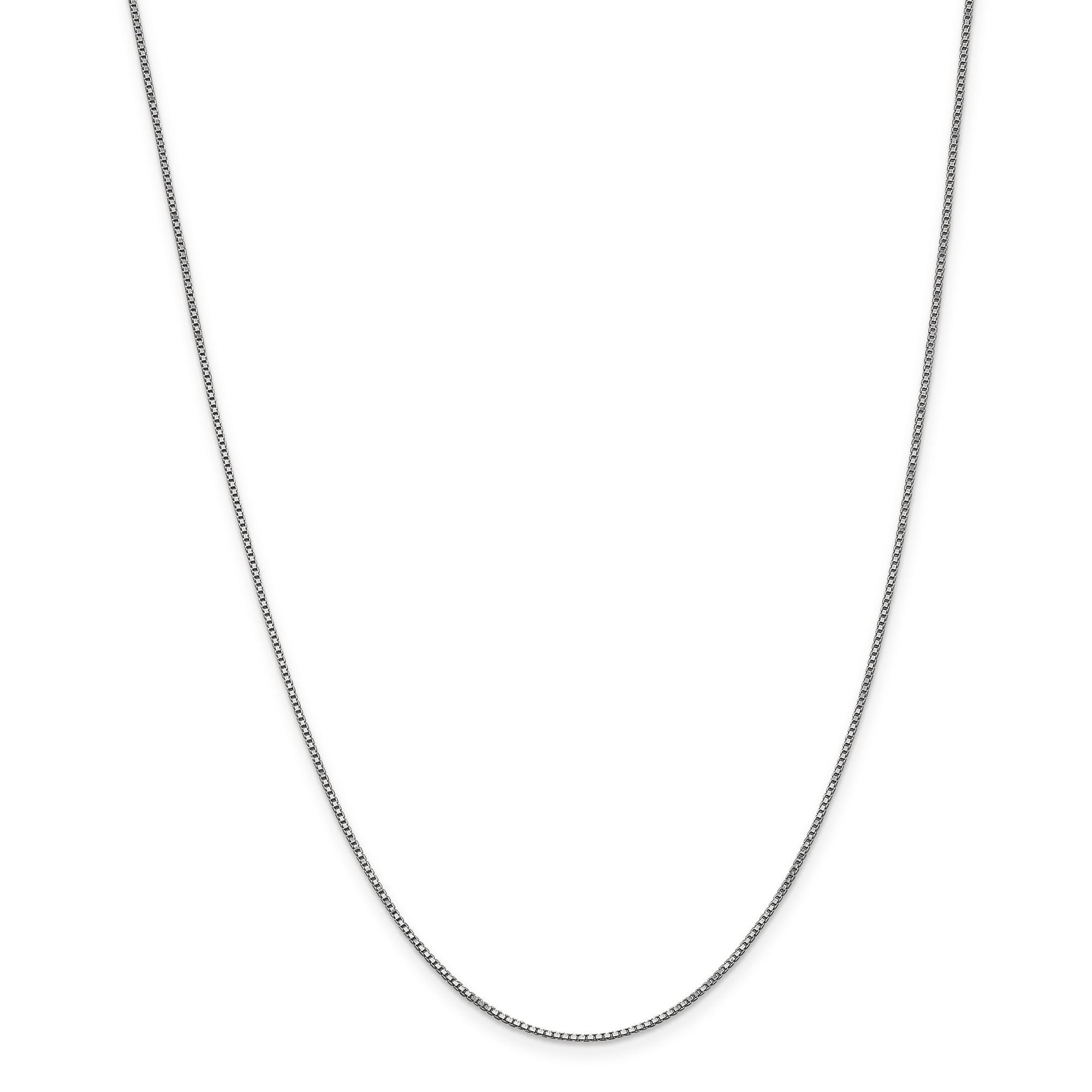 Leslie's 14K White Gold 1mm Box Chain - Walmart.com