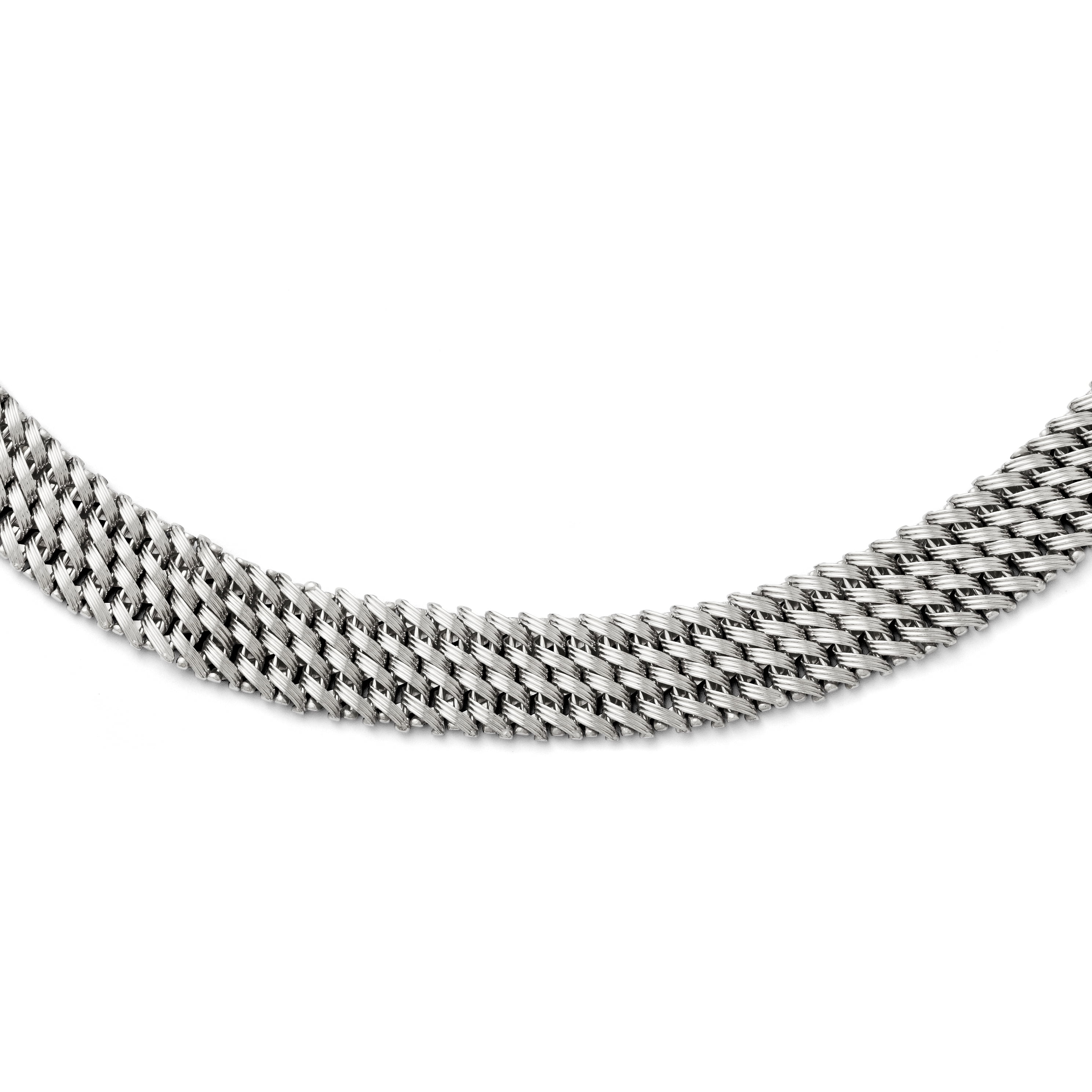 Leslie's Sterling Silver Mesh Necklace - Walmart.com