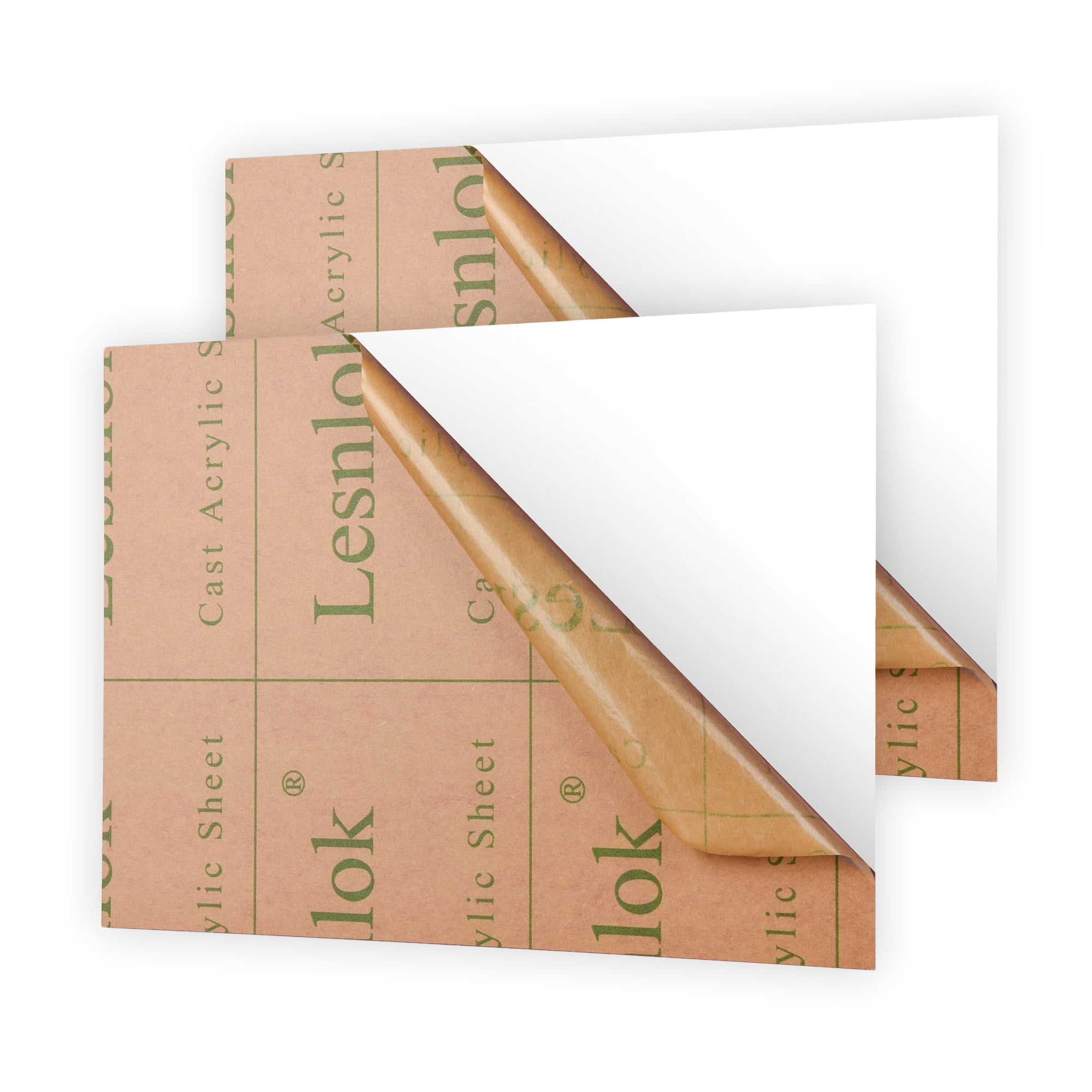 Lesnlok Matte White Acrylic Sheets 1/8 inch Thick 3mm 4 Pieces 08 x 12 ...