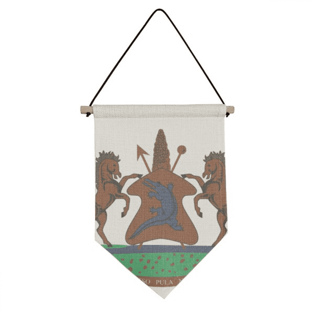 Lesotho Africa National Emblem Canvas Flag Hanging Wall Art Decor ...