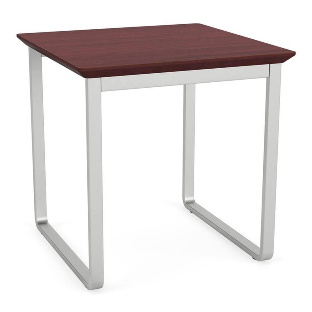 Lesro Gansett Modern Steel Metal Waiting Room Guest End Table in Silver ...