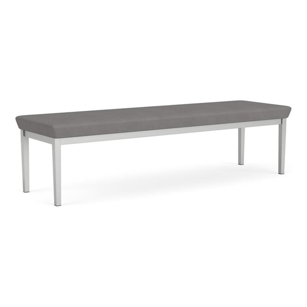 Lesro Lenox Steel Polyurethane 3-Seat Waiting Room Guest Bench in ...