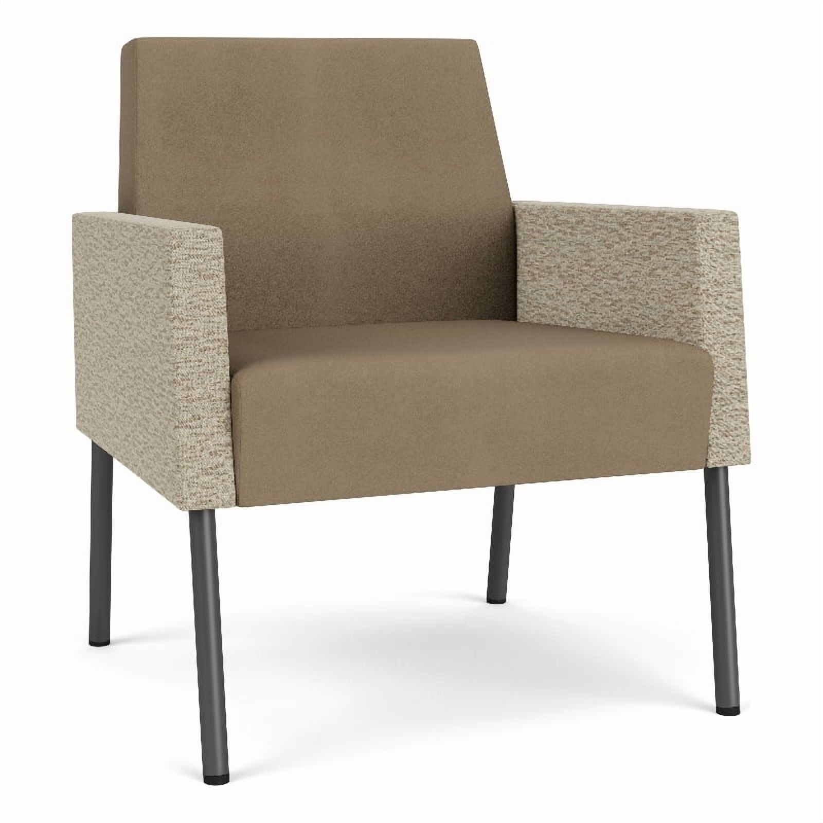 Lesro Mystic Lounge Reception Guest Chair in Brown - Walmart.com